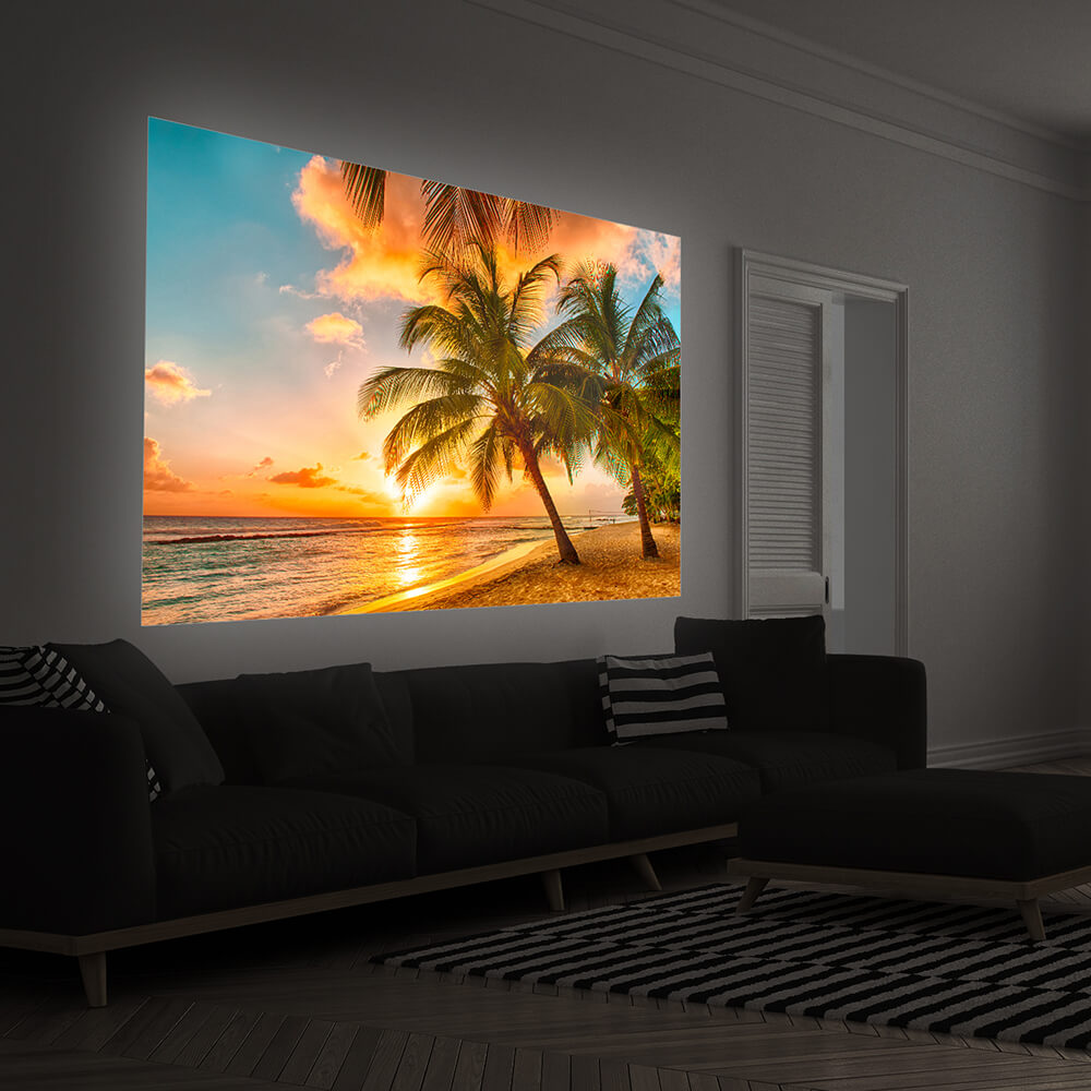 LED Wandbild - "Barbados" beleuchtetes Urlaubsbild für dein Zuhause ...